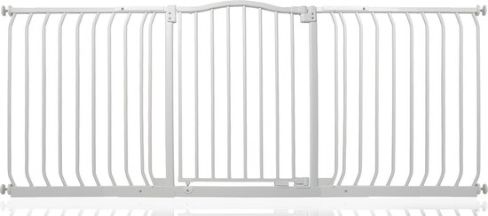 Bettacare Huisdierenhekje met Gebogen Bovenkant, 179-188cm, Mat Wit | bol