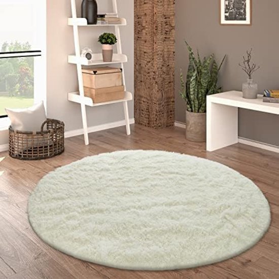 Gratyfied Vloerkleed - Tapijt - Zacht And Fluffy - 120 cm - Wit | bol.com