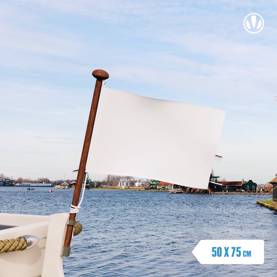 Witte vlag 50x75cm | bol