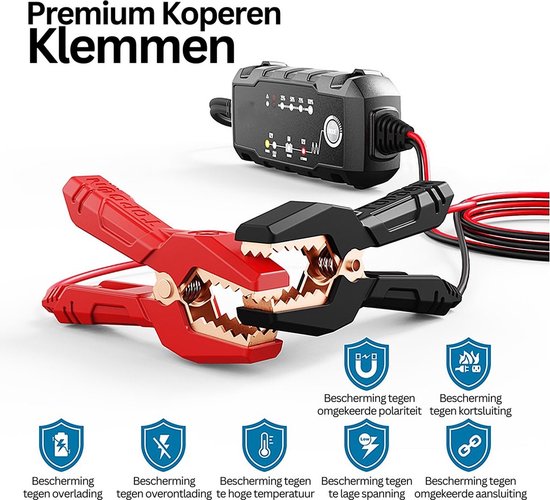 Druppellader – Accu Lader Met Winter Modus – 6/12V – Druppellader Voor ...