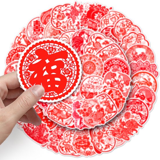 Chinese Papiersnijkunst Stickers met Chinese Sterrenbeelden - 50 ...
