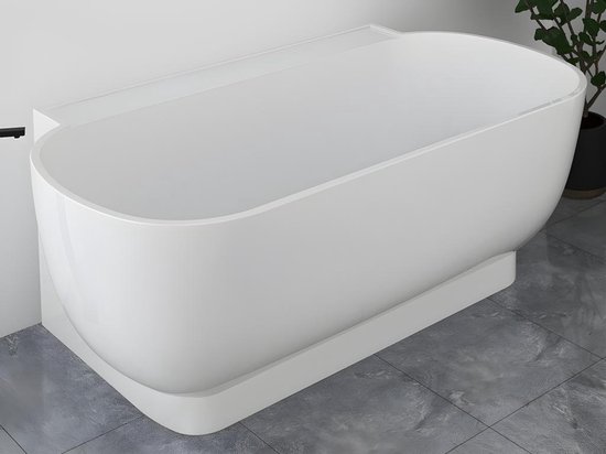 Shower & Design Ovaal halfvrijstaand bad - 240 L - 150 x 76 x 58 cm ...