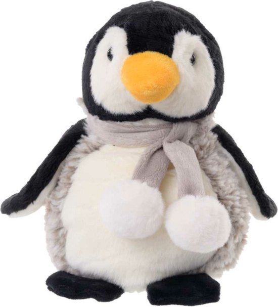 Bukowski pluche pinguin knuffeldier - grijs/wit - staand - 25 cm - Luxe ...