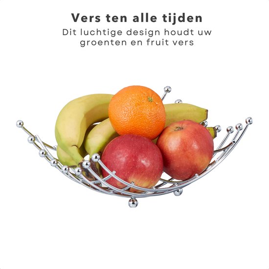 Fruitschaal - Fruitmand - Fruit Opbergmand - Voor lang houdbaar Fruit ...