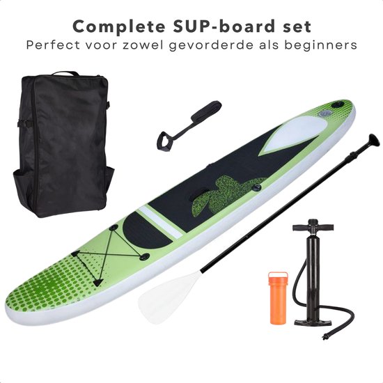 Complete SUP-Set - Opblaasbaar SUP Board - Stand Up Paddle Board - 305cm - Tot 150kg -... | bol