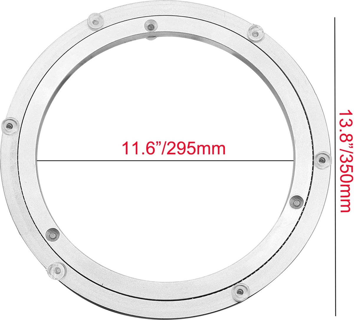 Aluminium Draaitafel Lager Zware Draaibare Lazy Susan Draaitafel Ronde ...