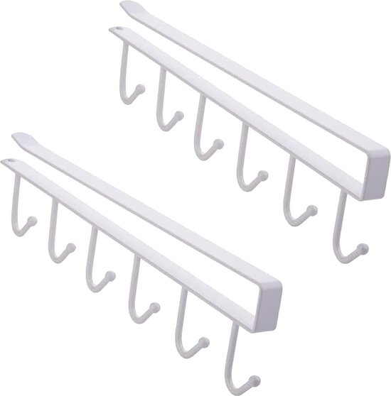 Mokkenhouder, 2 stuks keukenkast-organizer, kastinzet, bekerhouder ...