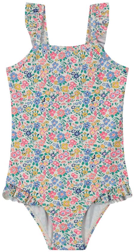 Prénatal badpak bloemen - Meisjes - Gebroken wit - Maat 62/68 | bol