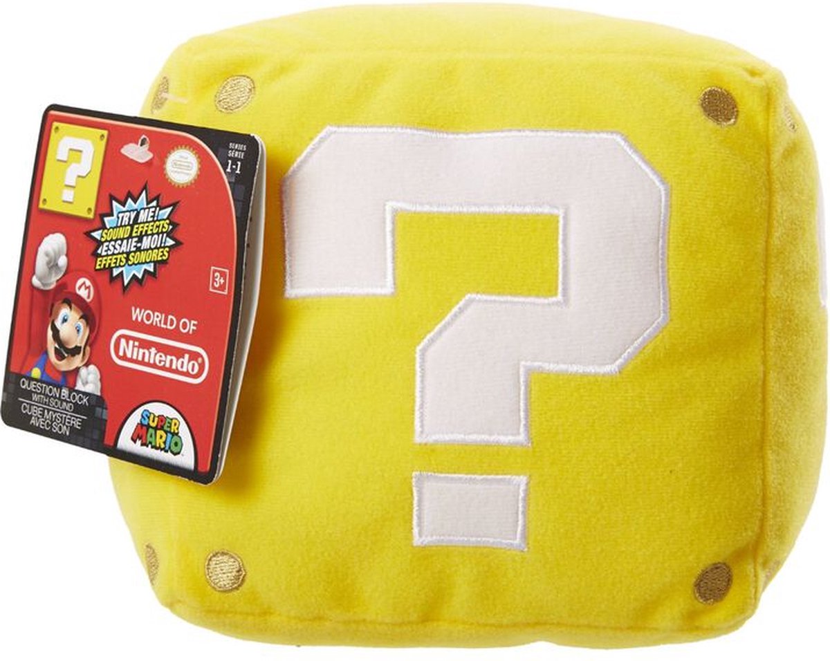 Nintendo - Super Mario Yellow Question Mark Block with functions | bol.com