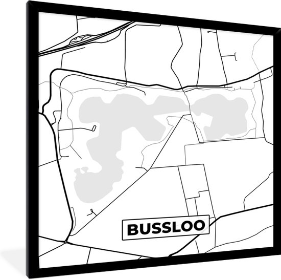Fotolijst incl. Poster - Stadskaart - Bussloo - Nederland - Plattegrond ...