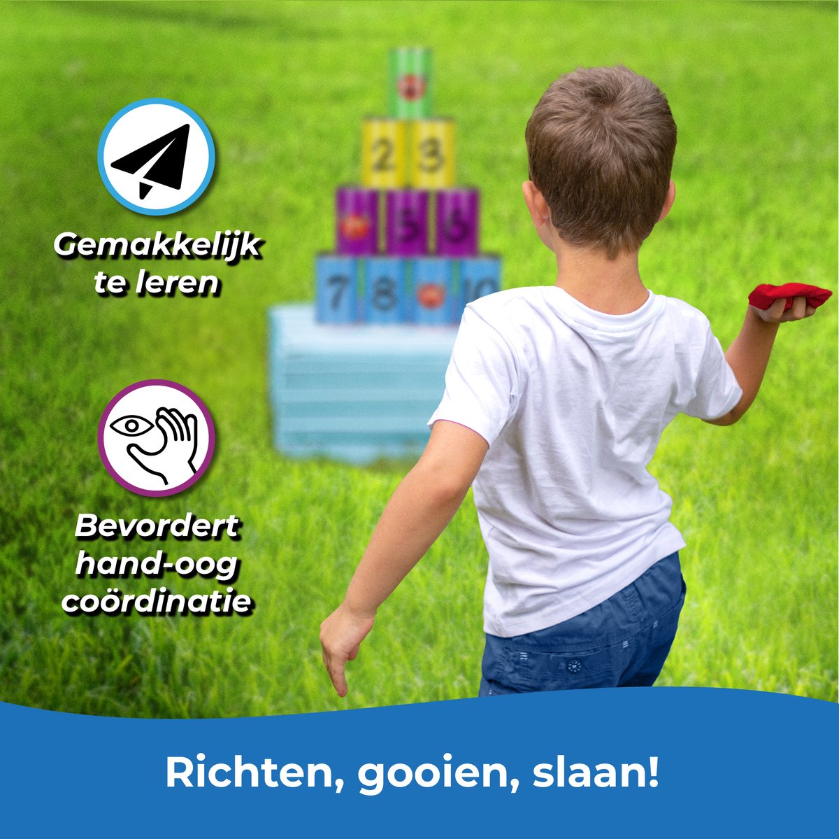 Toyfel Davin – 13-delige Blikgooien Werpspel Binnen & Buiten ...
