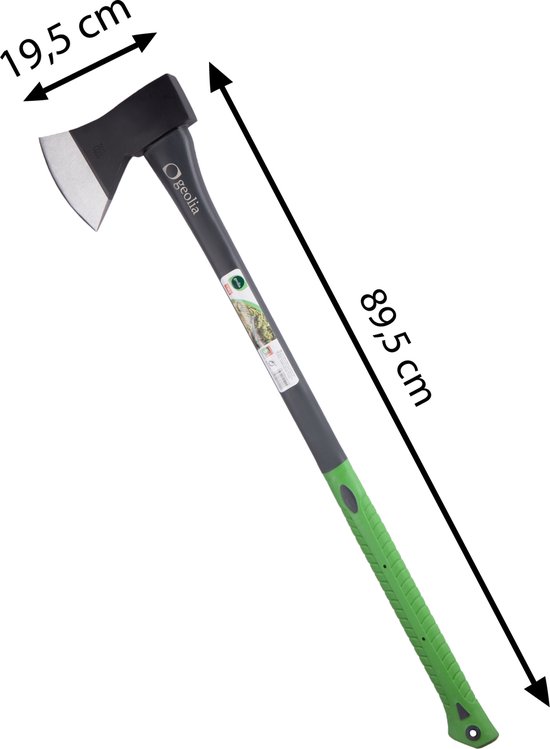 GEOLIA - bijl - bijl - staal - glasvezelsteel - 2,2 kg met een stalen ...