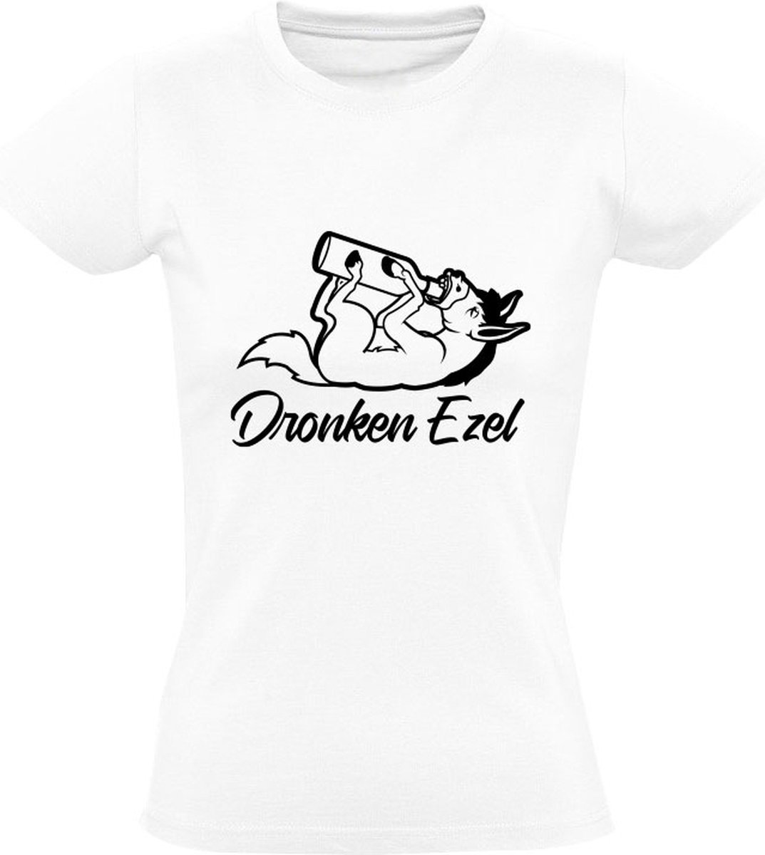 Dronken ezel Dames T-shirt | festival | bier | feest | carnaval ...