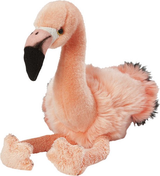 Nature Planet pluche knuffeldier Flamingo - Roze - 30 cm - Tropische ...