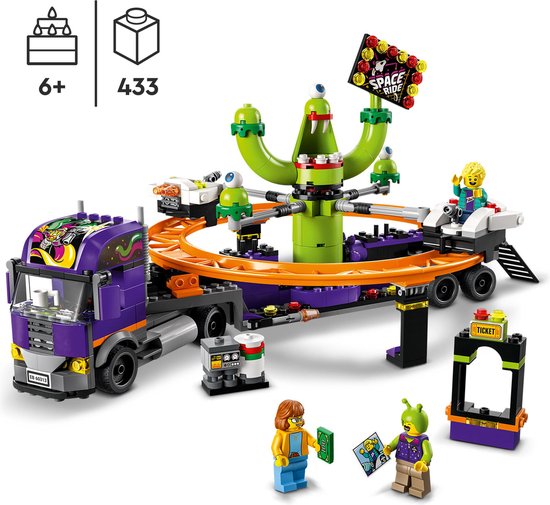 LEGO Space Ride Amusement Truck 60313 - Speelgoedbazaar.nl