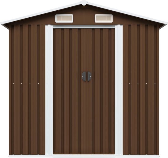 vidaXL - Tuinberging - 204x132x186 - cm - staal - bruin | bol