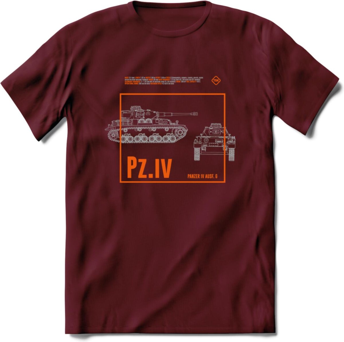 Panzer 4 leger T-Shirt | Unisex Army Tank Kleding | Dames / Heren Tanks ...