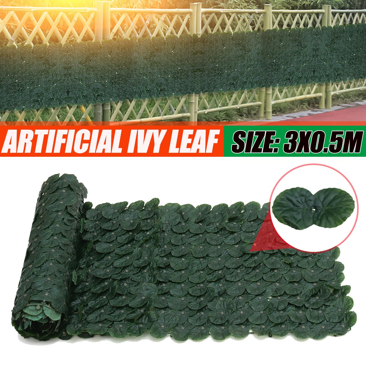 Fantasie Kunsthaag - Tuinscherm - 300*50cm - Planten Haag - kunsthaag ...