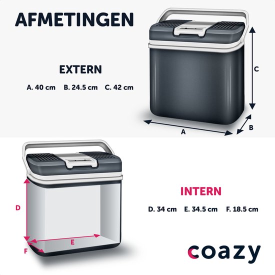 Coazy | Elektrische Koelbox | Frigobox | Koelboxen Elektrisch 12v 230 volt |... | bol.com