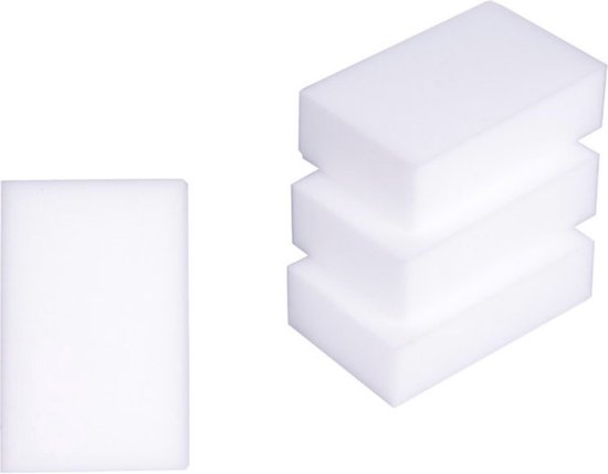 4x Melamine Wonderspons Magische spons / Polijstspons set 4 stuks ...