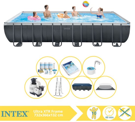 Intex Ultra XTR Frame Zwembad - Opzetzwembad - 732x366x132 cm ...