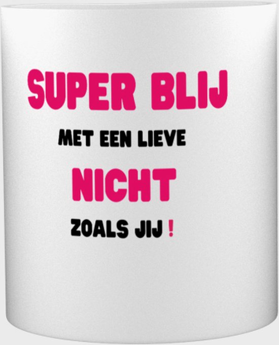 Akyol - super blij met een lieve nicht zoals jij Mok met opdruk - nicht - de liefste... | bol.com