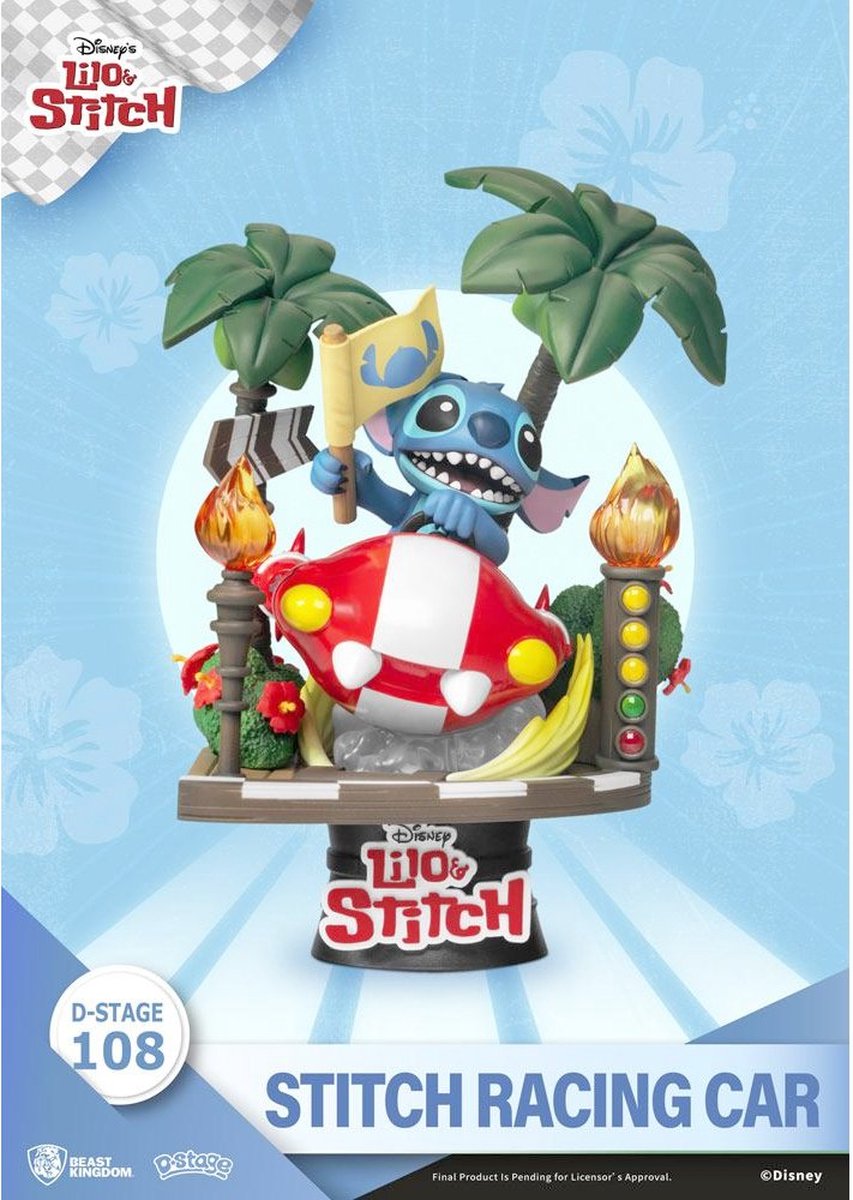Beast Kingdom Toys Lilo & Stitch - D-Stage PVC Diorama Stitch Racing ...