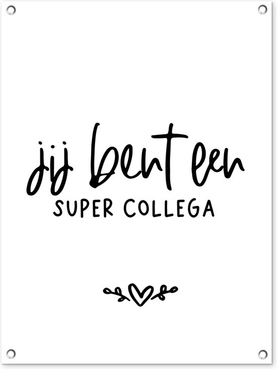 Tuinschilderij Spreuken - Collega - Jij bent een super collega - Quotes ...