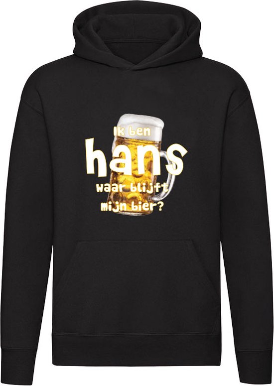 Ik ben Hans, waar blijft mijn bier Hoodie - cafe - kroeg - feest ...