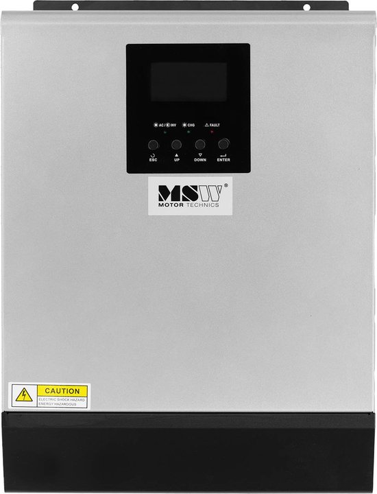 MSW Inverter Solar - Off-Grid - 1000 VA - LCD - 98 % rendement | bol