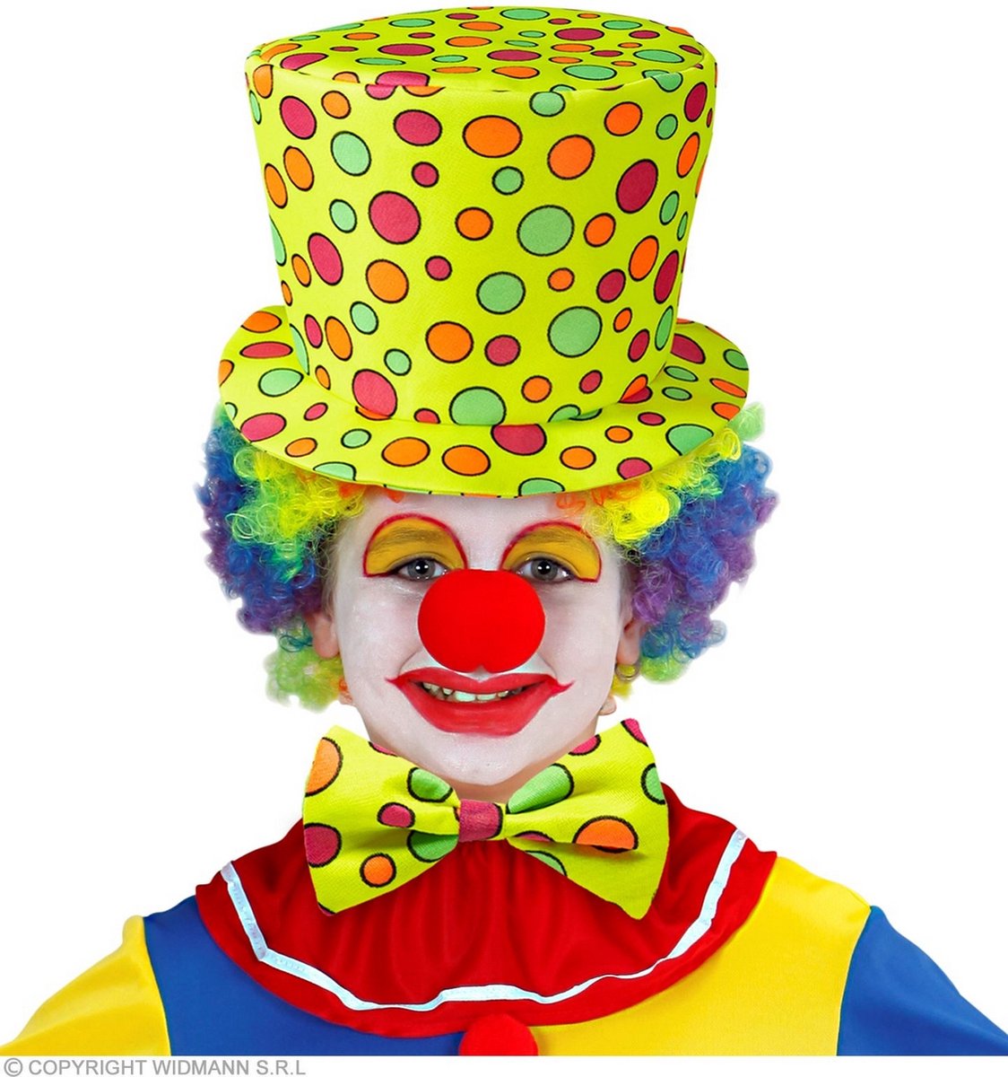 Widmann - Clown & Nar Kostuum - Dottie De Clown Accessoire Set Geel ...