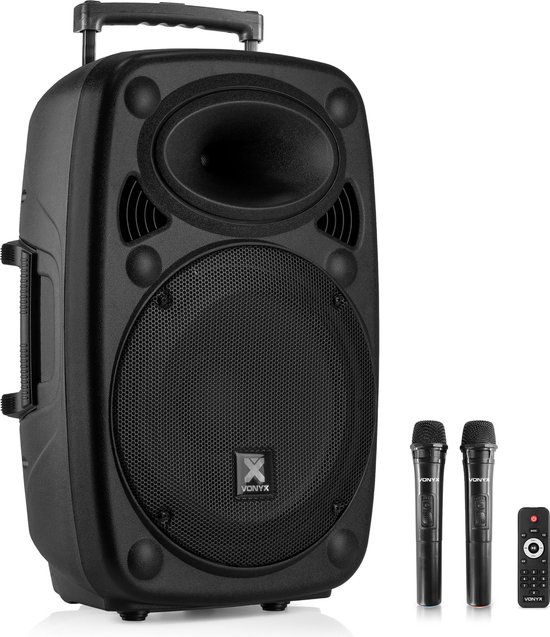 Party speaker Bluetooth - Vonyx Verve46 - 1000 Watt - partybox op accu - 2 draadloze... | bol