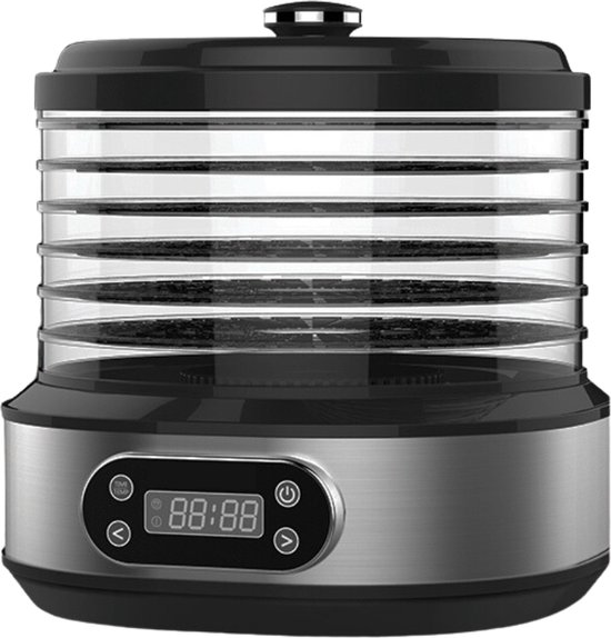 Meridianus Voedseldroger - Droogoven - Dehydrator - 6 Lagen | bol.com