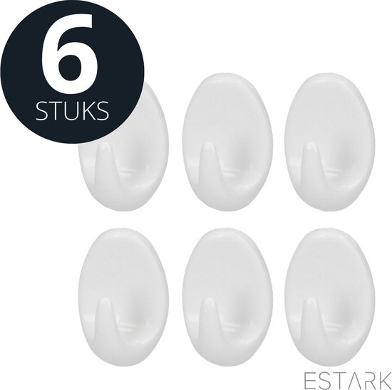 Zelfklevende Wandhaakjes Set - 6 Stuks - Vierkant | Vierkante Handdoek ...