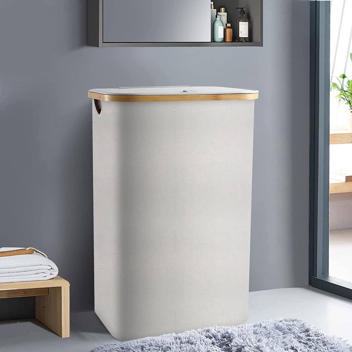 2pec × 100 L wasmand met deksel, wasmand, opening in twee richtingen ...