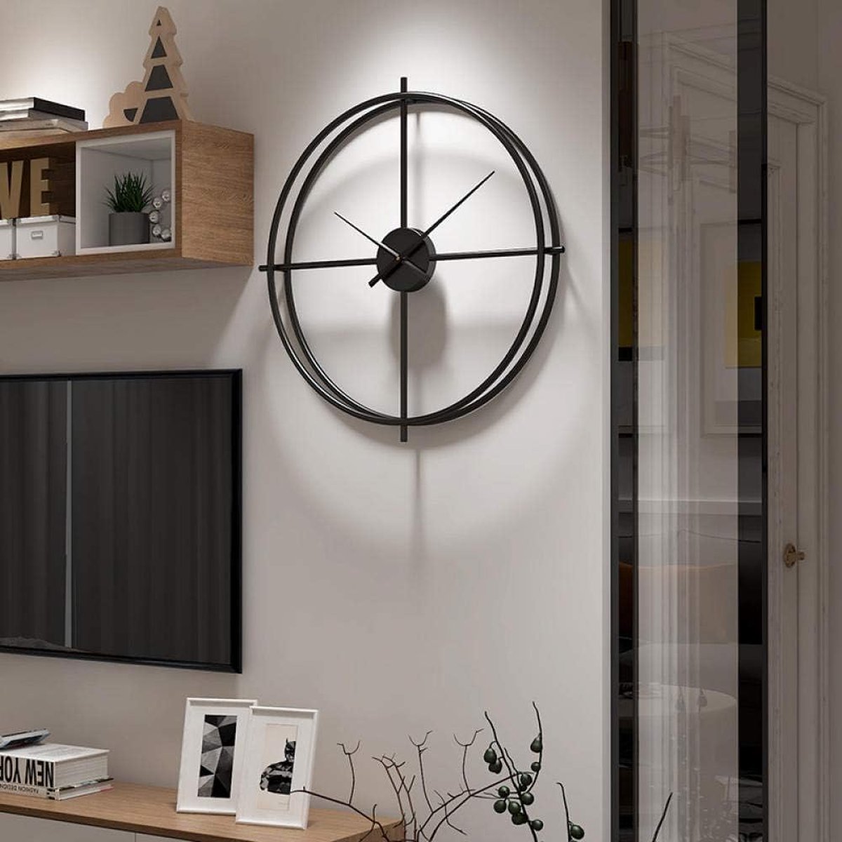 Tranquality Wandklok - Moderne Industriële Klok - Metaal Muurklok ...