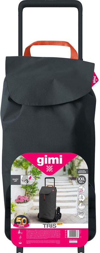 Winkelwagen Gimi Tris Urban Donker grijs 52 L | bol