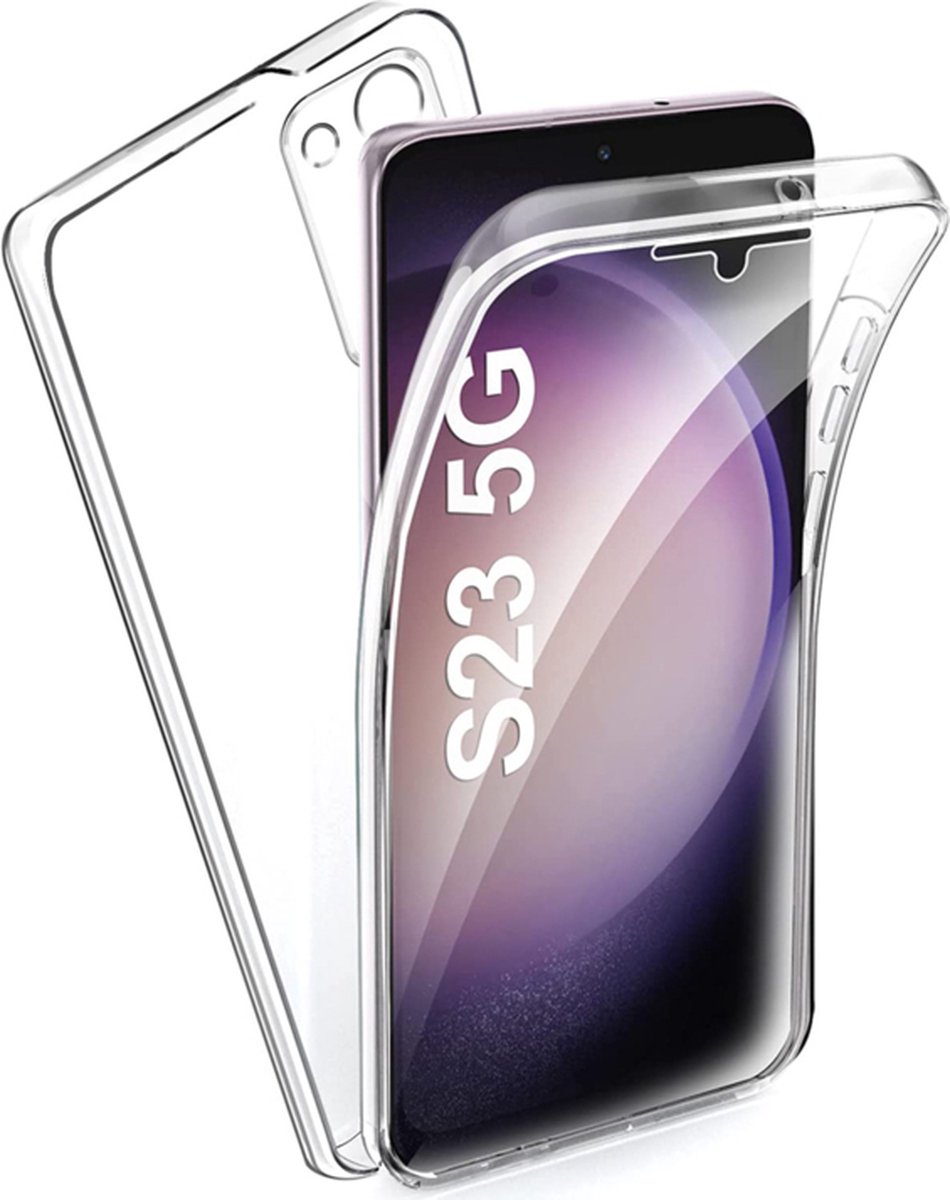 Samsung S23 Hoesje 360 en Screenprotector in 1 - Samsung Galaxy S23 Case 360 graden... | bol.com