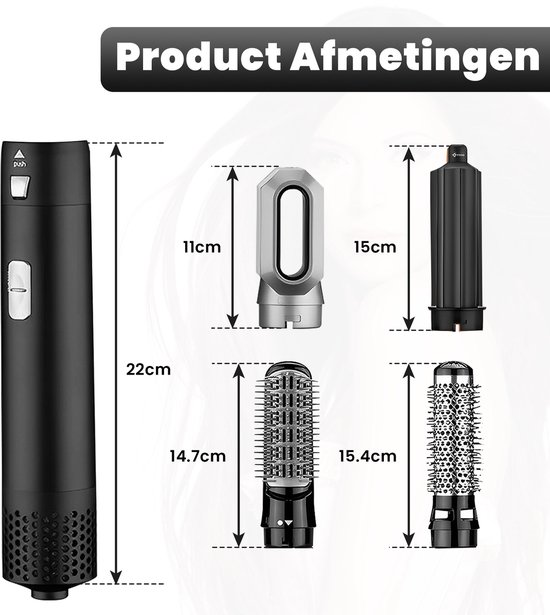 Grayce 5 in 1 Multi styler Fohn - Fohnborstel - Airwrap - Airwrap ...