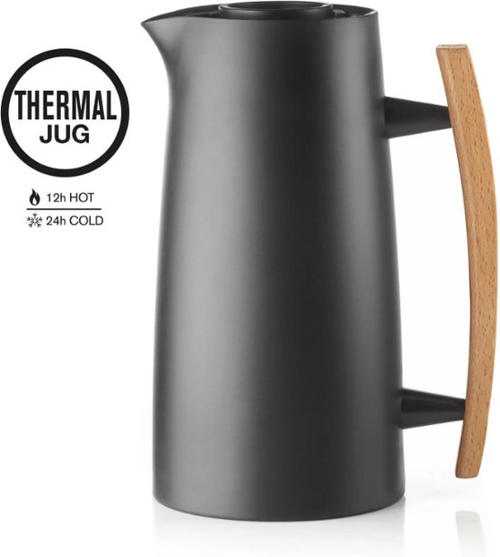 Guzzini - Riviera - Thermoskan - 1L - Zwart | bol