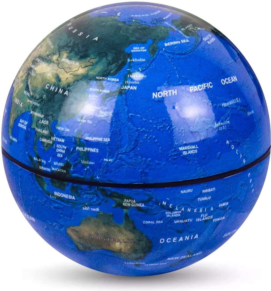 JOWHOL zwevende wereldbol - automatische 360 graden rotatie - verlichte ...