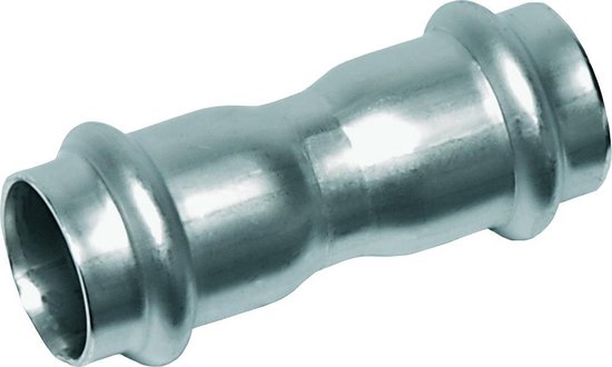 Bonfix Press - RVS 316 - perskoppeling - Rechte koppeling - 22 x 22 mm - 2 x Press -... | bol