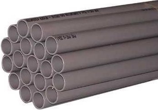 Wavin PVC buis dikwandig 90x84mm lengte=4m, prijs=per meter grijs | bol