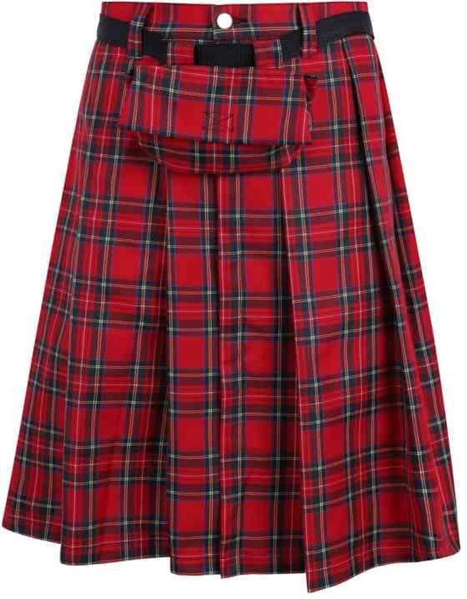 Banned Heren rok -S- Tartan Kilt Rood | bol.com