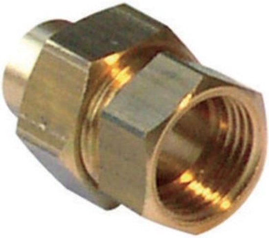Nemo Go koperen soldeerfitting driedelige koppeling 1/2F x Ø15mm messing | bol.com