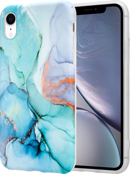 Shieldcase Marmeren Geschikt Voor Apple Iphone Xr Hoesje Met