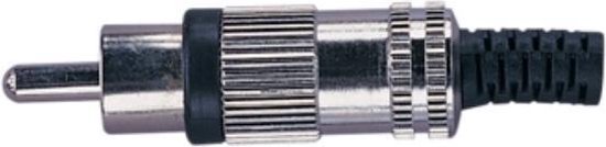 Tulp (m) audio/video connector - tot 6mm - metaal/plastic / zwart | bol.com