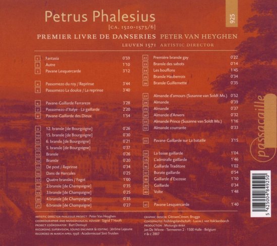 Ensemble Braccio - Premier Livre De Danserie - Leuven (CD), Ensemble Braccio | Muziek | bol