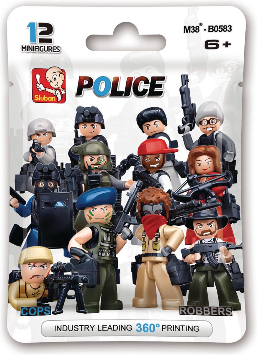 Sluban Police Agenten en Boeven 48 Polybags in display | bol.com