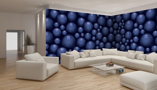 Fotobehang Vlies Design | Blauw | GROOT 624x219cm | bol.com